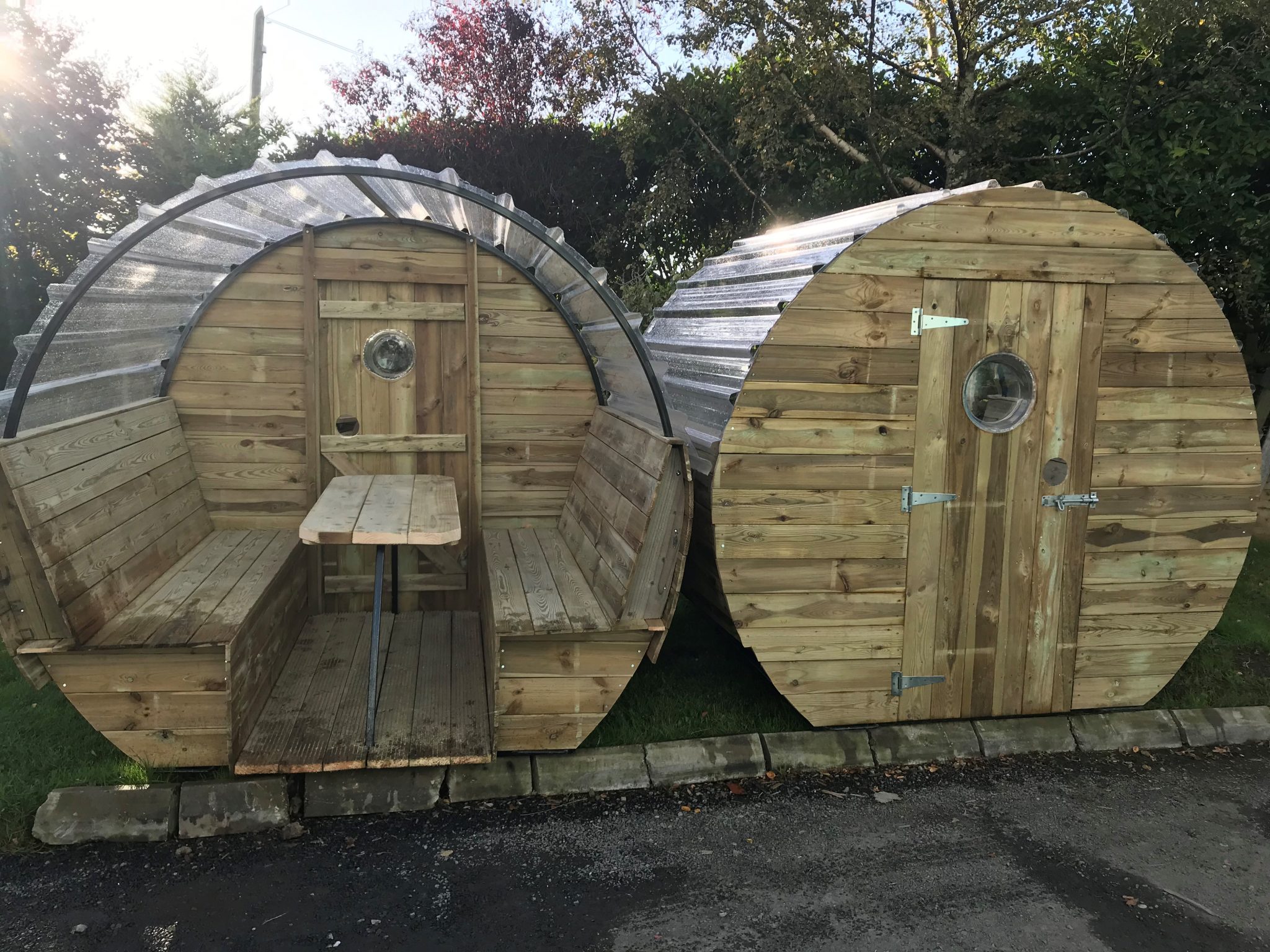 Outdoor Dining Pods - M. Doherty Timber Products Outdoor Dining Pods